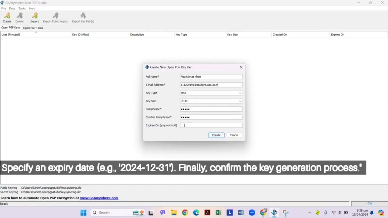 IS351 ASSIGNMENT 1 2024 - USER GUIDE - CRYPTOGRAPHY TOOL - STEPS USED FOR ENCRYPTION - YouTube