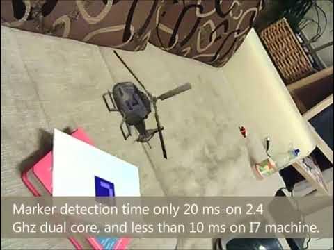 Augmeted reality demo (OpenCV, OpenGL and Qt) - YouTube