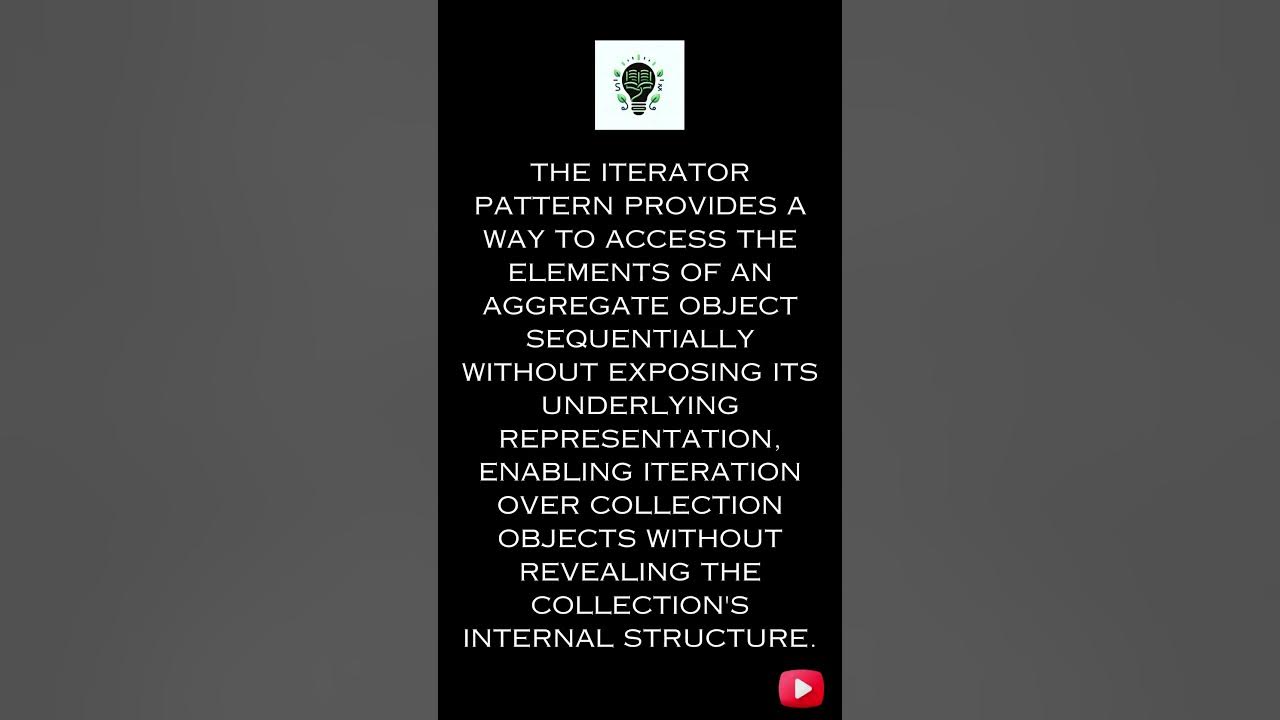 What Is An Iterator Pattern Software Designpatterns Codingpatterns Neet Programming