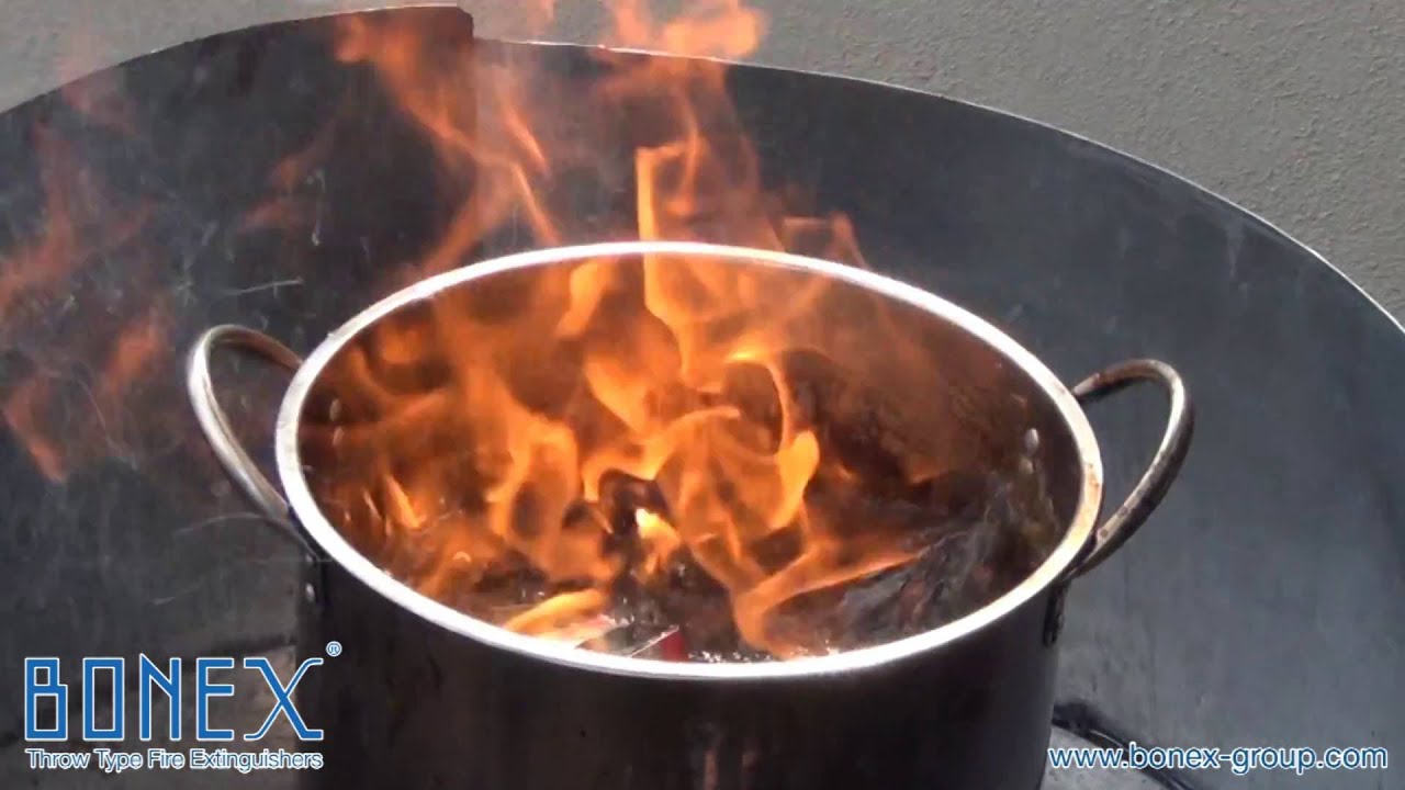 BONEX Fryer COE - Cooking Oil Extinguisher - YouTube
