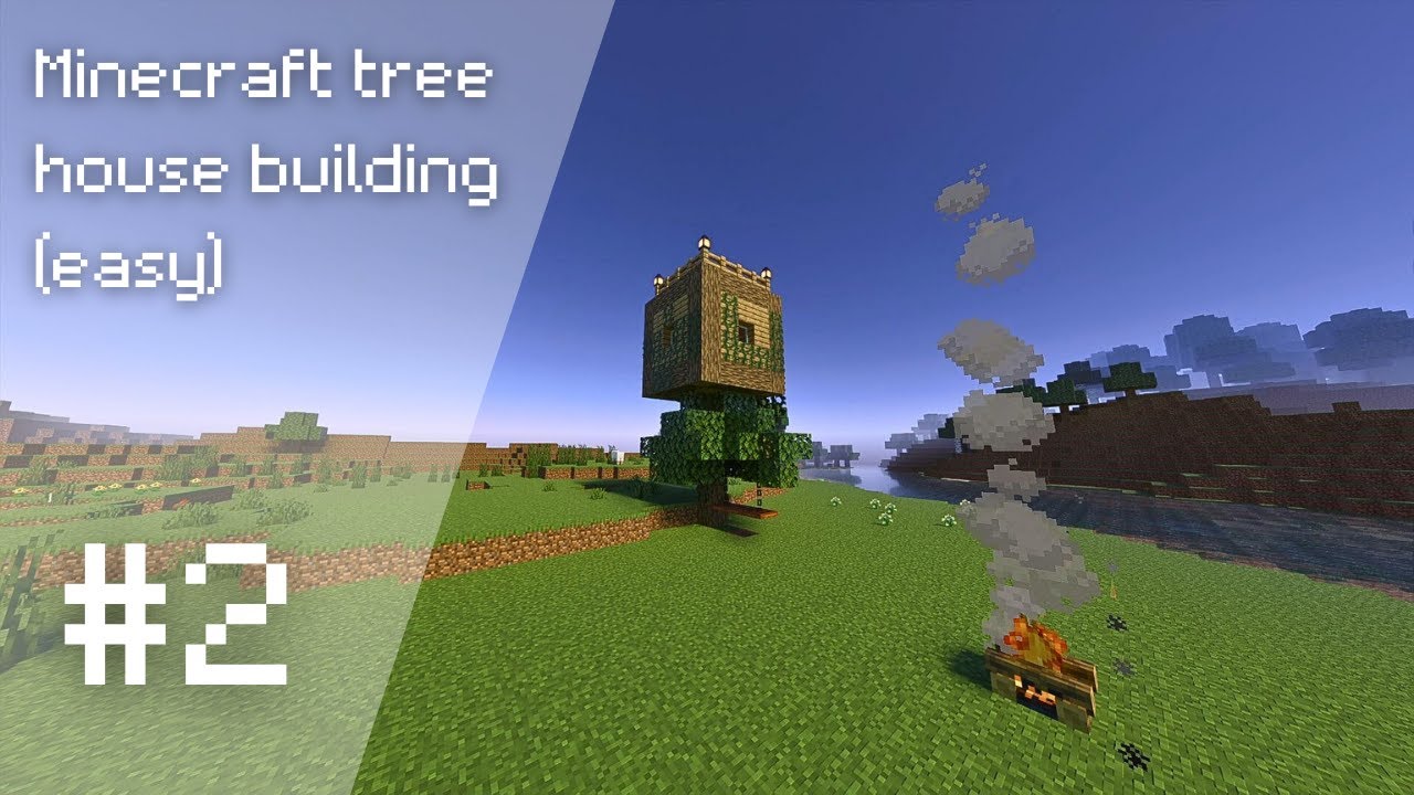 Minecraft tree house building #2 - YouTube
