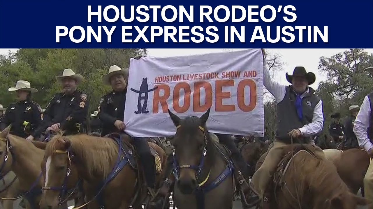 Houston Rodeo's Pony Express in Austin | FOX 7 Austin - YouTube