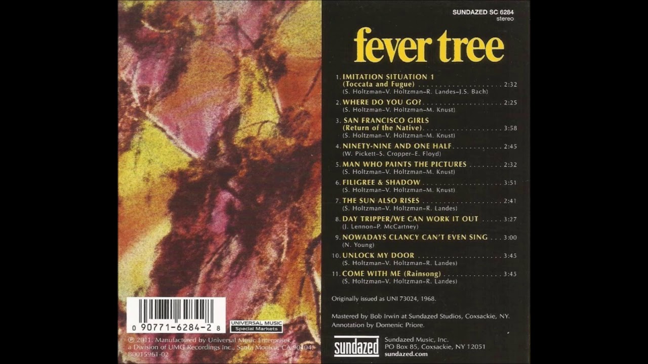 Fever Tree - San Francisco Girls (Return of the Native) (1968) - YouTube