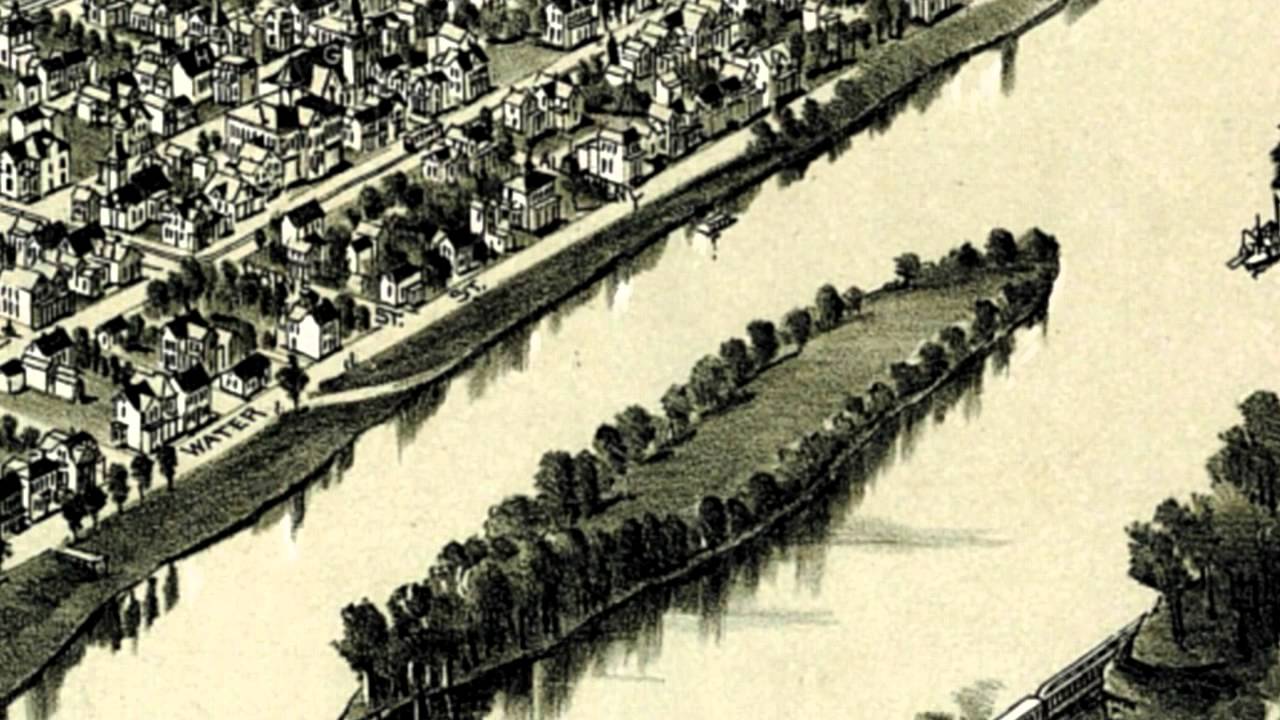 Tarentum Pennsylvania 1901 Panoramic Bird's Eye View Map 7392 - YouTube