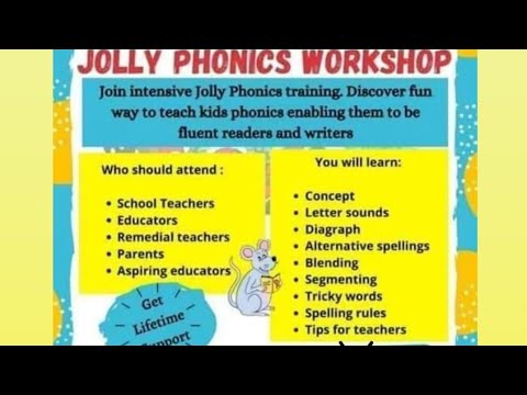 Jolly Phonics Teacher Training Course Part 1 - YouTube