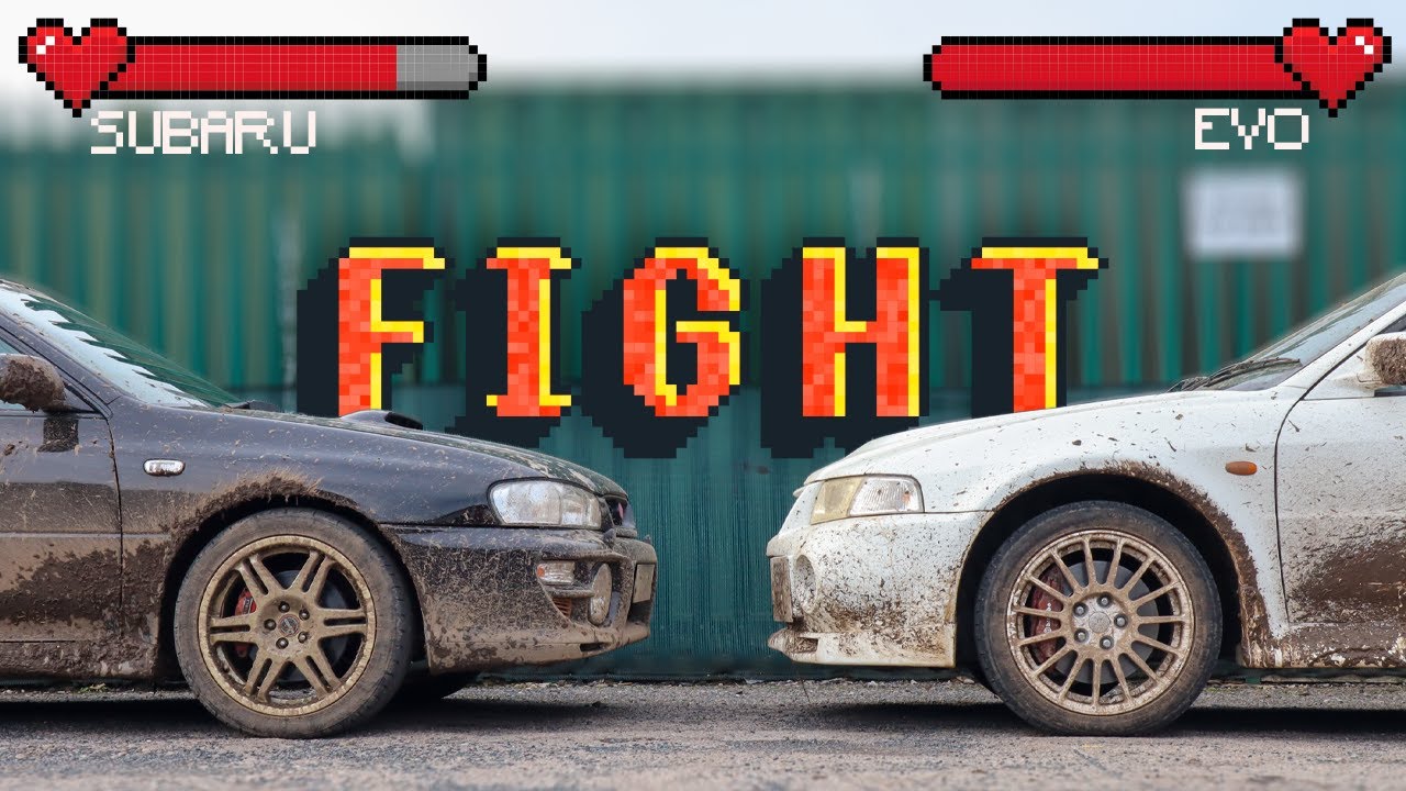 Classic Subaru STI Vs Mitsubishi Evo 6 - YouTube