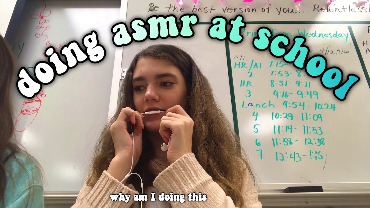 TRYING ASMR AT SCHOOL... - YouTube
