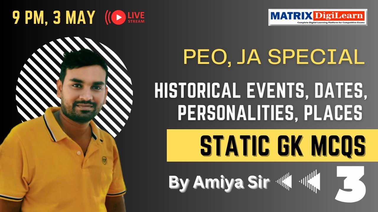Historical Events Dates Personalities Places Part 3 By Amiya historical-events-dates-personalities-places-part-3-by-amiya