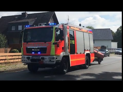 [Wasserrettungszug] HLF 20 + Anh-Boot, DLK 23/12, RTW-R & NEF Süd Berufsfeuerwehr Salzgitter ...