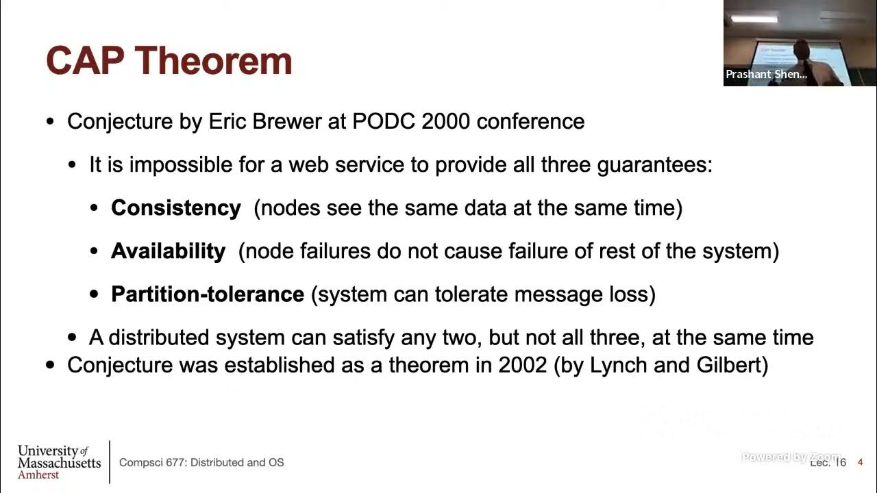 Umass Cs677 Spring 24 Lecture 16 Consistency Models Youtube