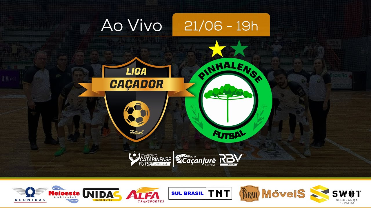 Caçador Futsal X Pinhalense - AOVIVO com Imagens - YouTube