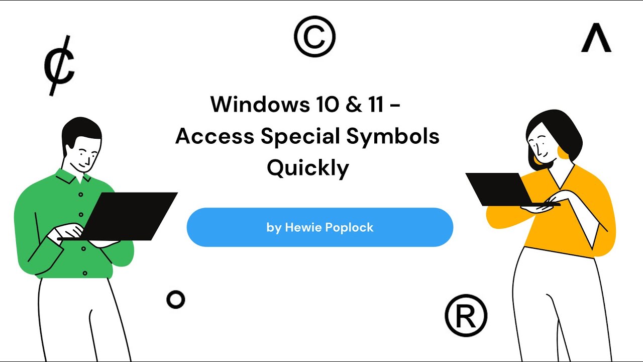 Windows 10 and 11 - Access Special Symbols Quickly - YouTube