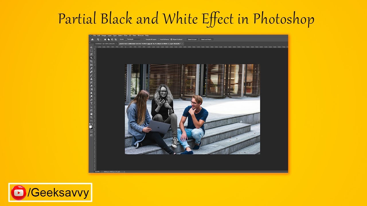 How to create Color Splash and Partial Black and White Effect in ...