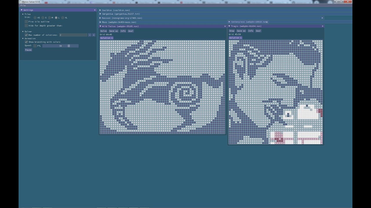 Picross Solver Demo - YouTube