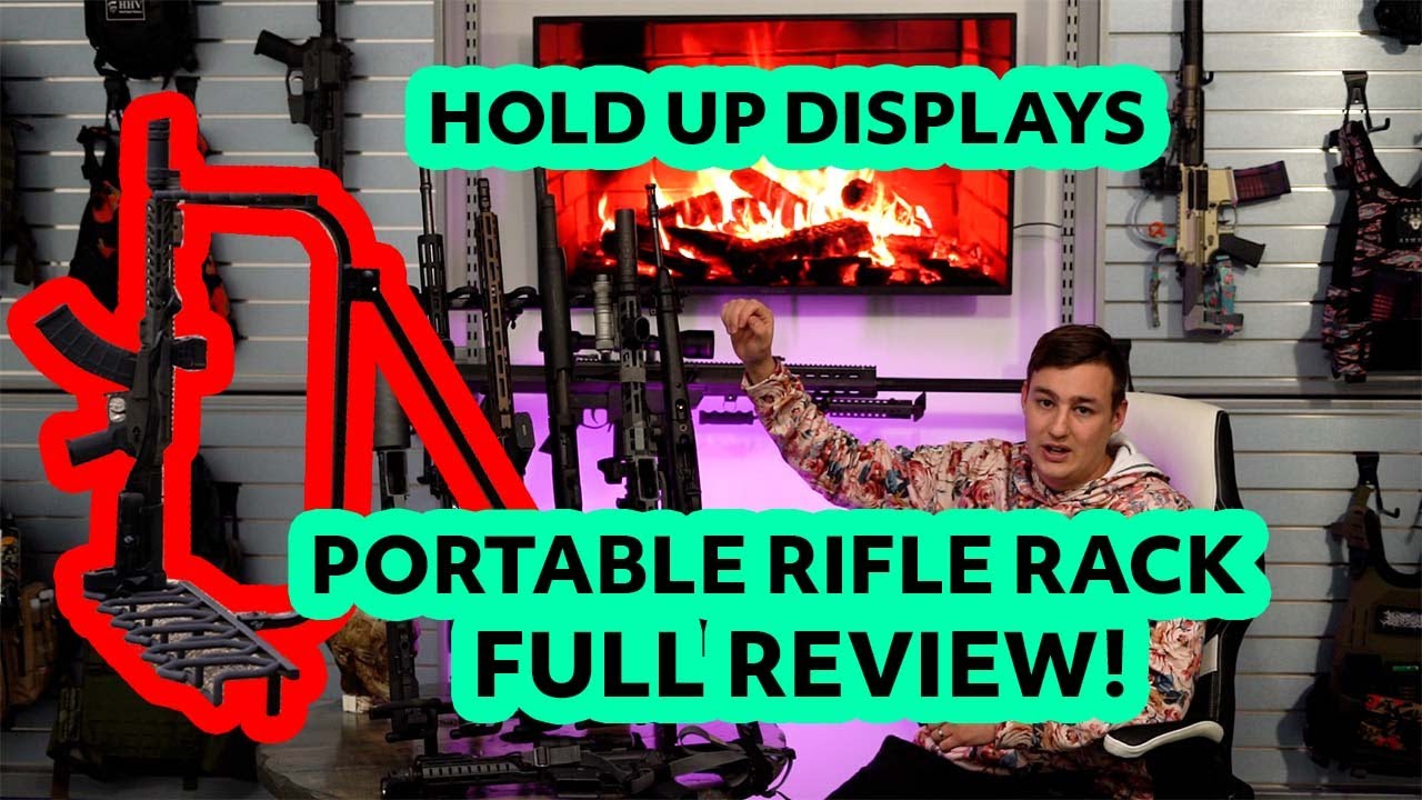 Hold Up Displays Rifle Rack - Full Review! GET ONE FOR FREE! - YouTube