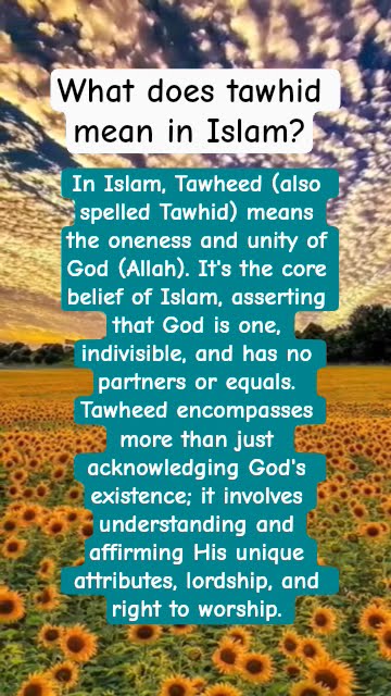 What does tawhid mean in Islam? #quran #madina #makkah - YouTube