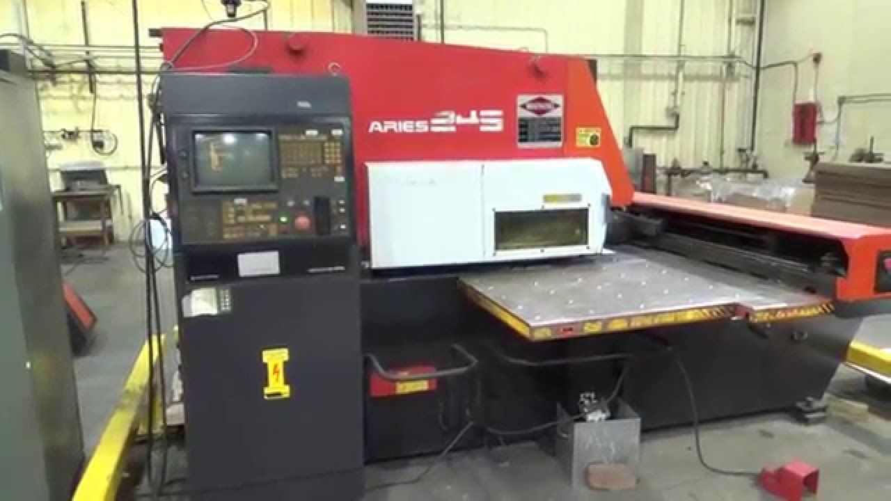 1989 Amada Aries 245 - YouTube