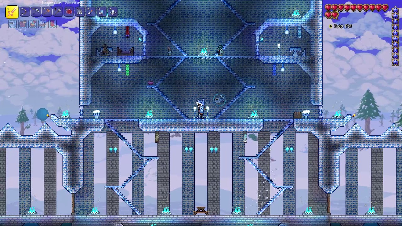 Terraria (My Frozen Castle) - YouTube