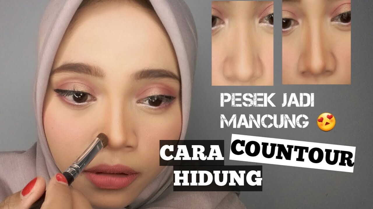 CARA SHADING/COUNTOUR HIDUNG AGAR TERLIHAT LEBIH MANCUNG | Countour hidung | Shading hidung ...