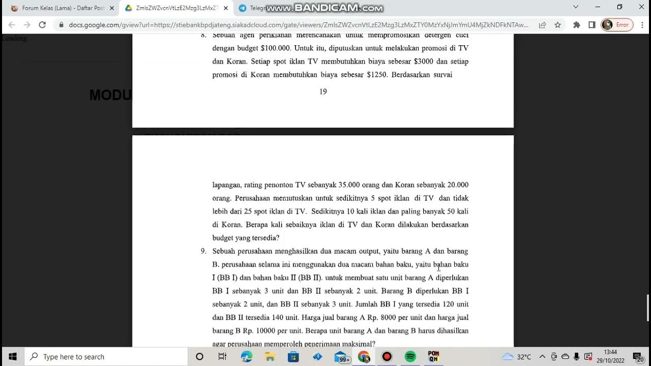 Linier Programing Aplikasi POM-QM For Windows (Soal 7-9) - YouTube