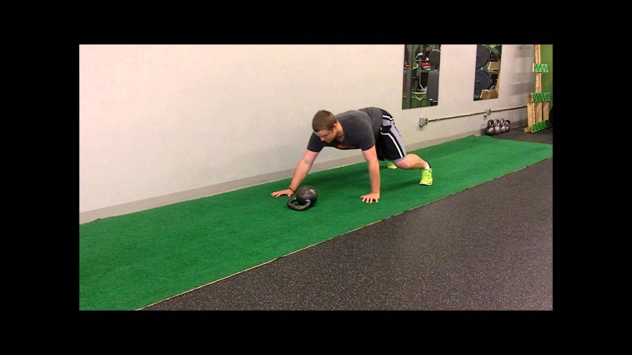 Bear Crawl with Weight Push - YouTube