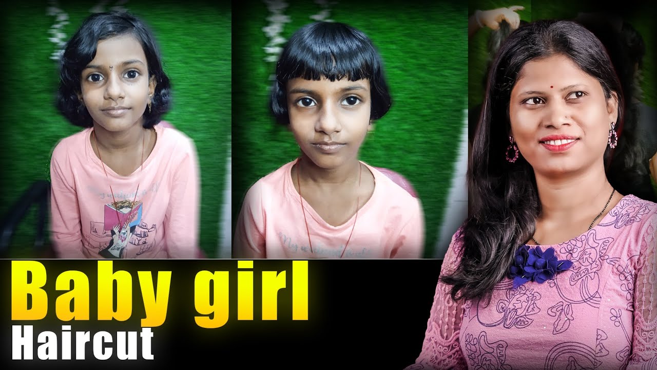 girl hair cutting /high school girls hair cutting / long to short hair ...