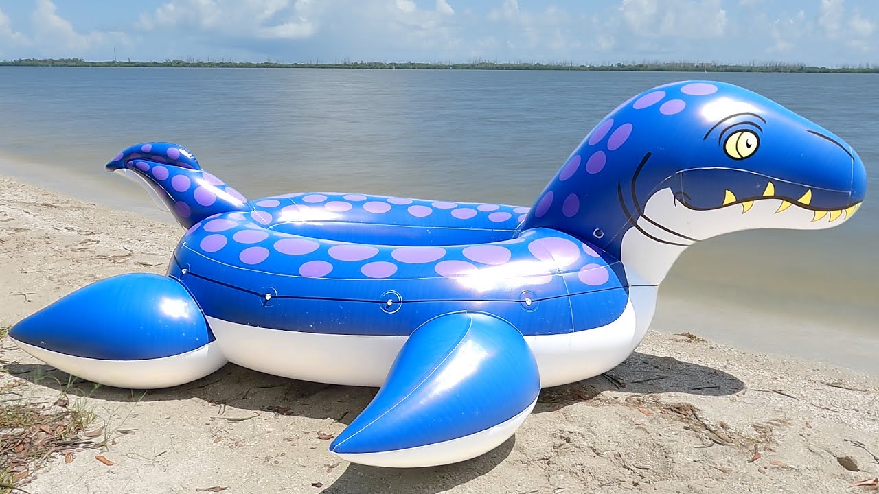 Massive 4-Meter-Long Inflatable Kronosaurus Raft - YouTube