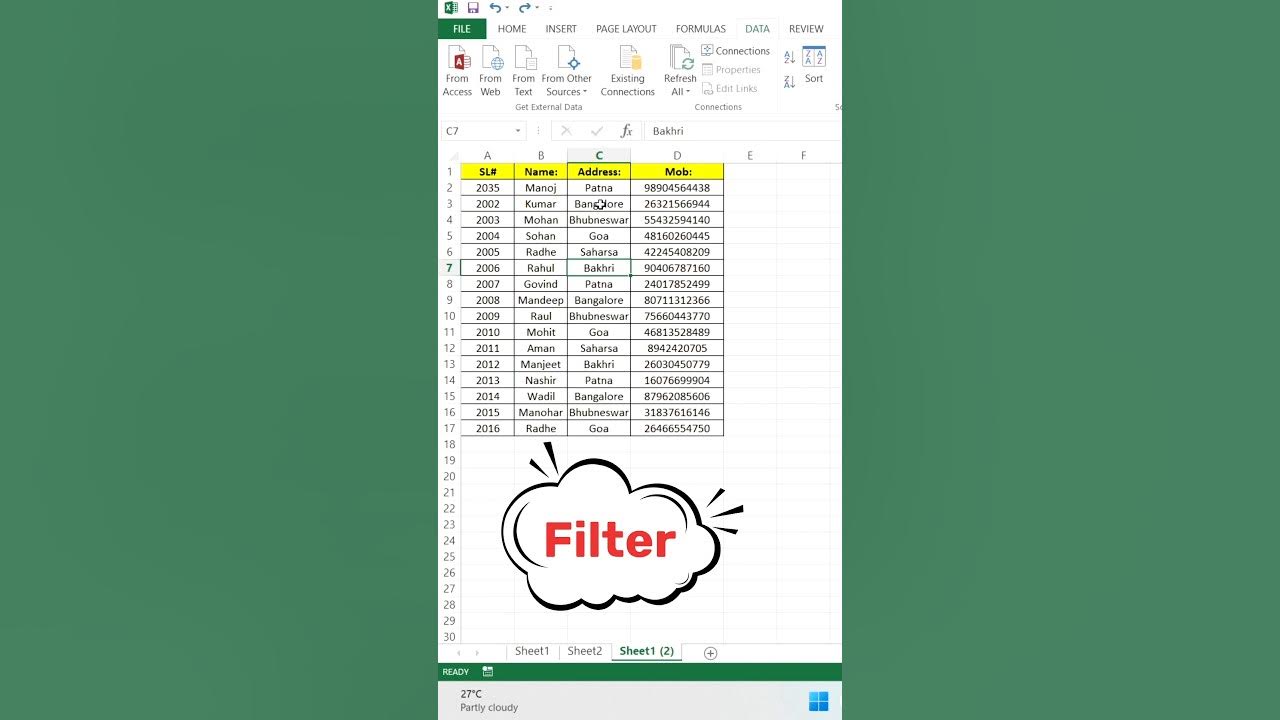Filter Based on Cell Value in Excel | Quick & Easy Data Filtering Trick ...