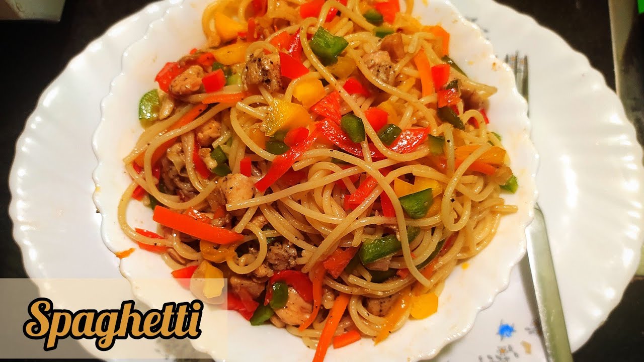 spaghetti recipe by ami's cookbook - YouTube