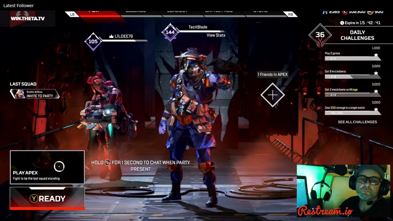 TacitBlade - live via @Restreamio Watch,Redeem & Earn $TFUEL & $INCNT # ...