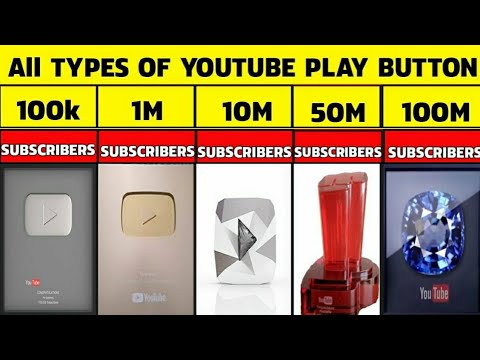 ALL YOUTUBE PLAY BUTTONS | TYPES OF YOUTUBE PLAY BUTTONS | NEW YOUTUBE ...