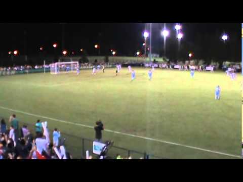 Colin Bonner sends Dell onto goal number 1 vs UNC Chapel Hill - YouTube