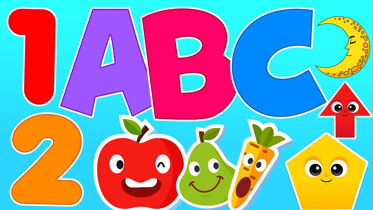 ABC, 123 & Shapes Learning Videos For Preschool | ABC And One Two Three ...