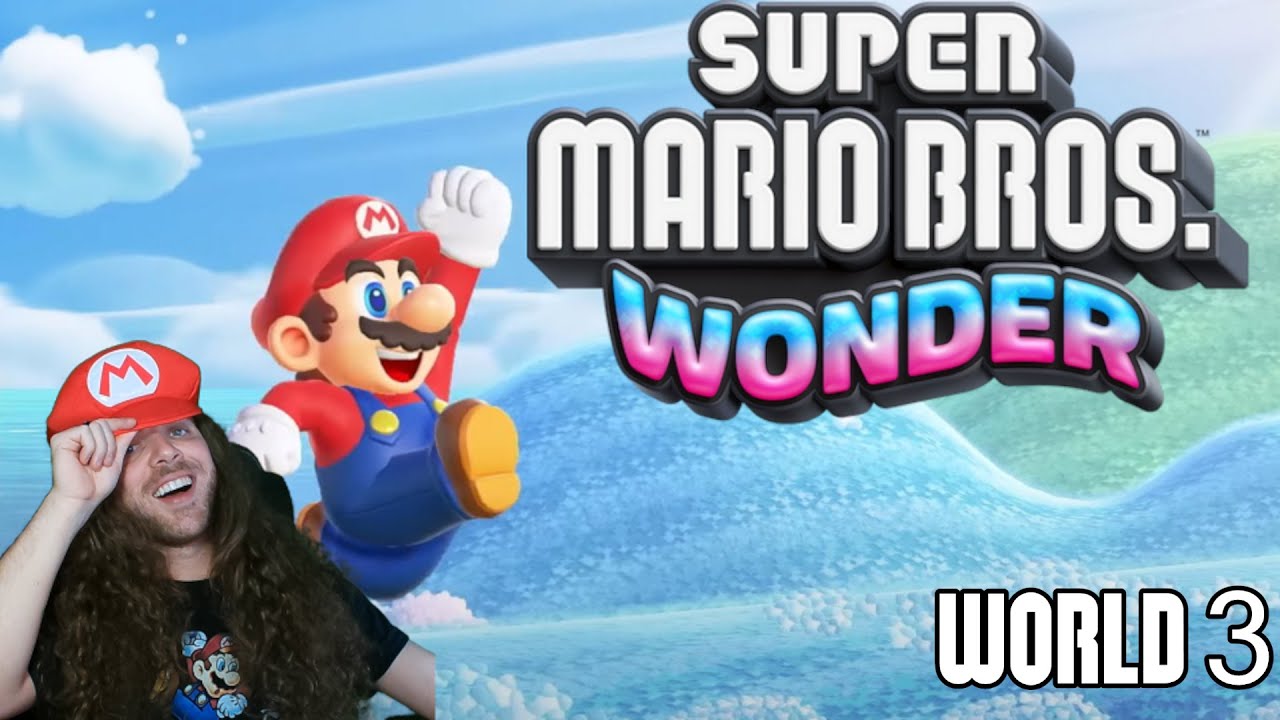 Super Mario Bros. Wonder | Full Shining Falls World 3 100% Walkthrough ...