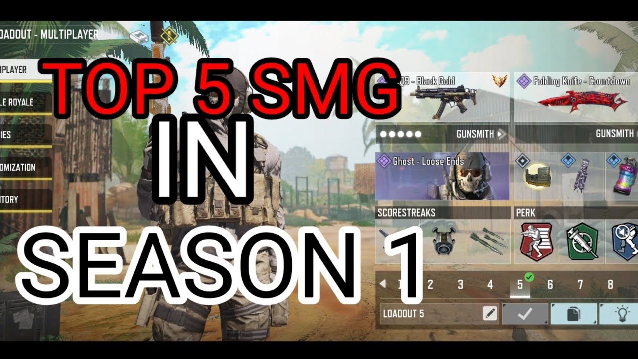 TOP 5 SMG IN CODM SEASON 1 - YouTube