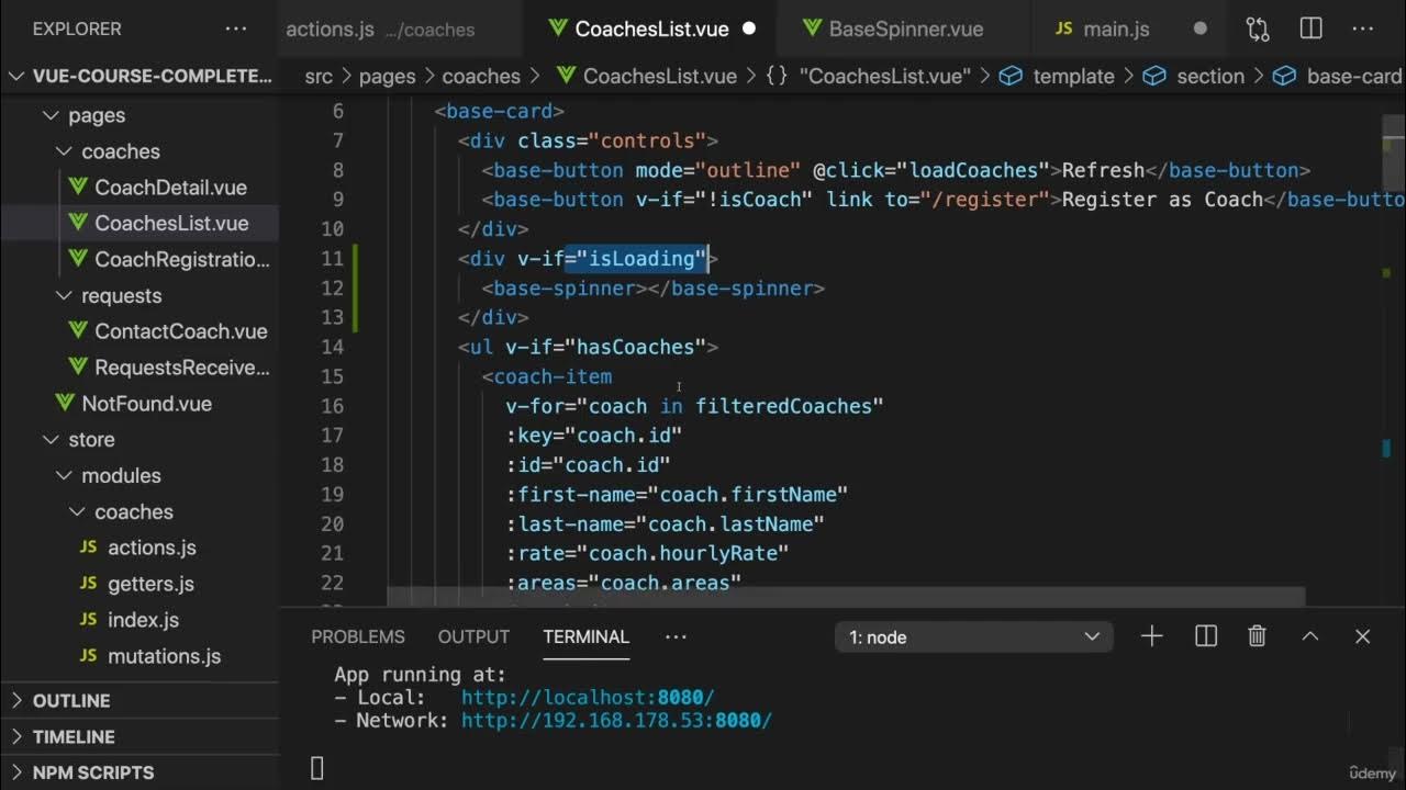 226 Rendering A Loading Spinner - YouTube