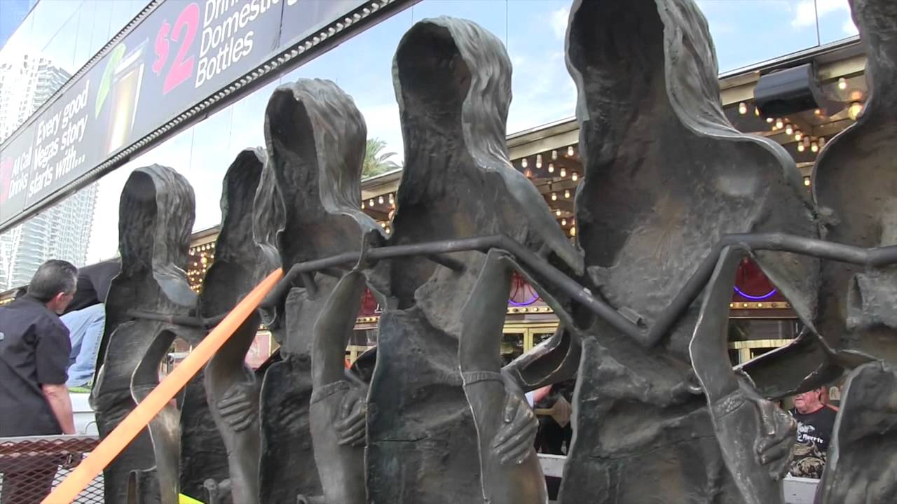 FARK.com: (13720134) Return of 'Crazy Girls' statue celebrated at ...