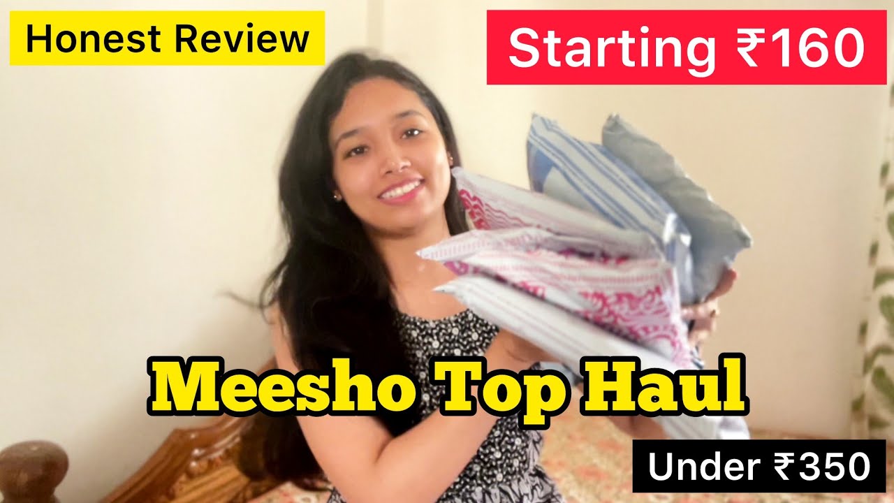 Trendy MEESHO Top Haul | Starting at ₹160 | Try on Haul | Arpana ...