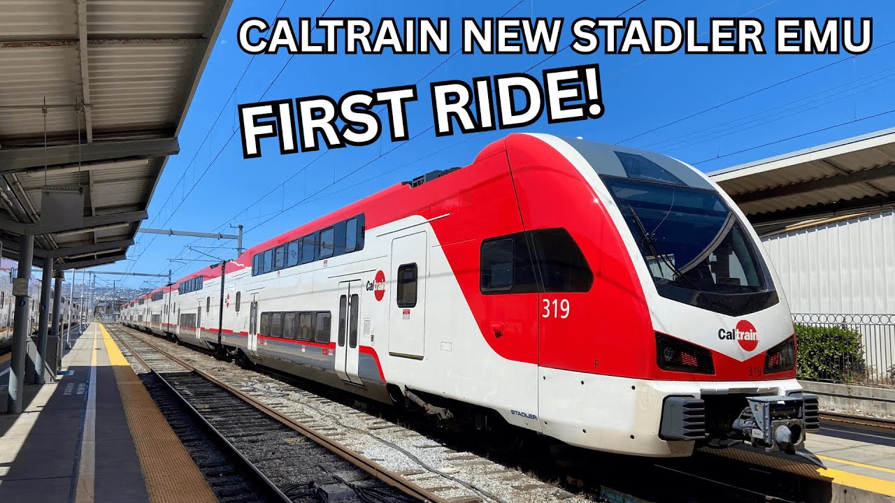 Inside California’s New Electric Caltrain Trains | Stadler KISS Review ...