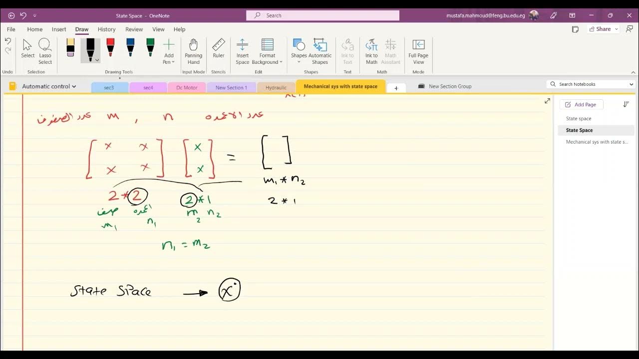 Mechanical system modeling by using state space - YouTube
