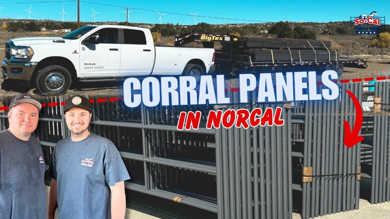 Corral Panels Delivered to Northern California - YouTube