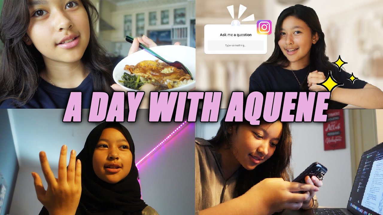 DAILY ROUTINE AQUENE AZIZ DJORGHI NGAPAIN AJA SIH ? - YouTube