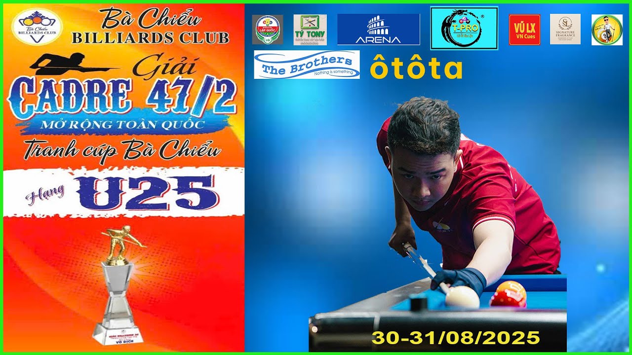 Tân Phú Va Công Hậu - Giải Cadre 47/2 U25 - YouTube