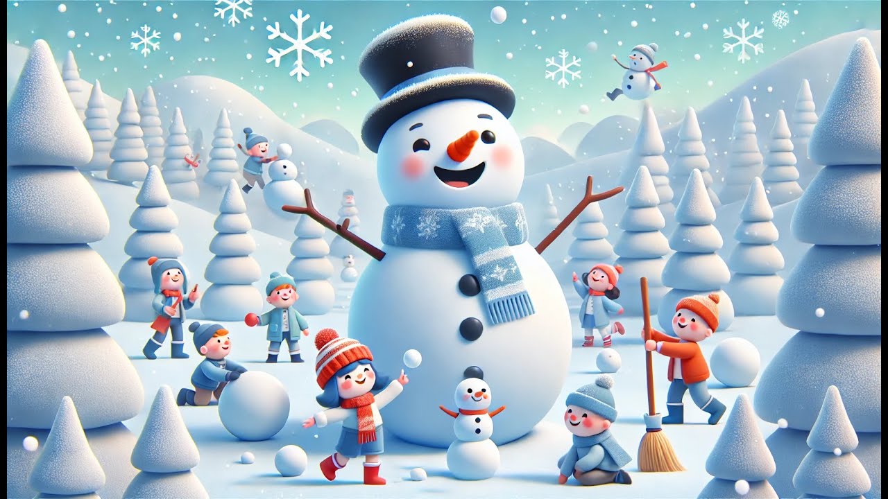 ⛄ Les bonhommes de neige : Une chanson magique pour les enfants ! ️🎶 ...