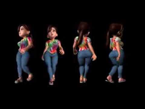 Female walk cycle - YouTube