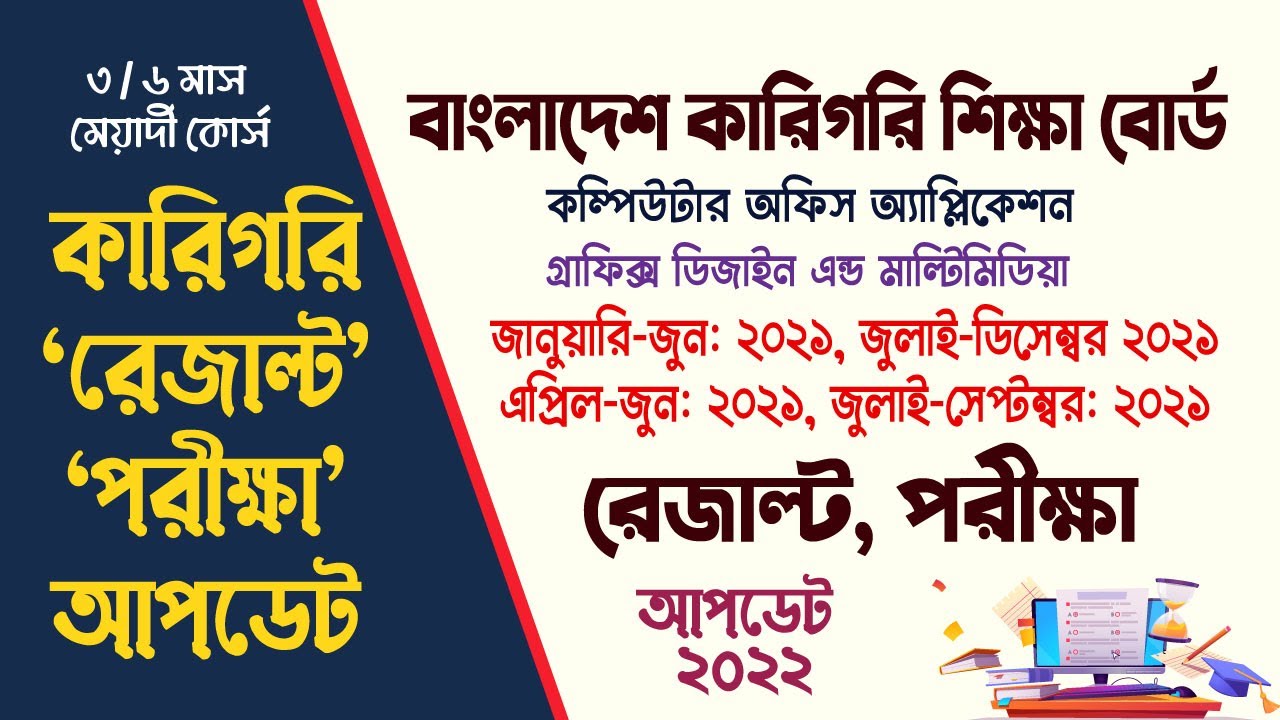 কারিগরি শিক্ষা বোর্ড রেজাল্ট 2022| Bangladesh Technical Board Exam ...