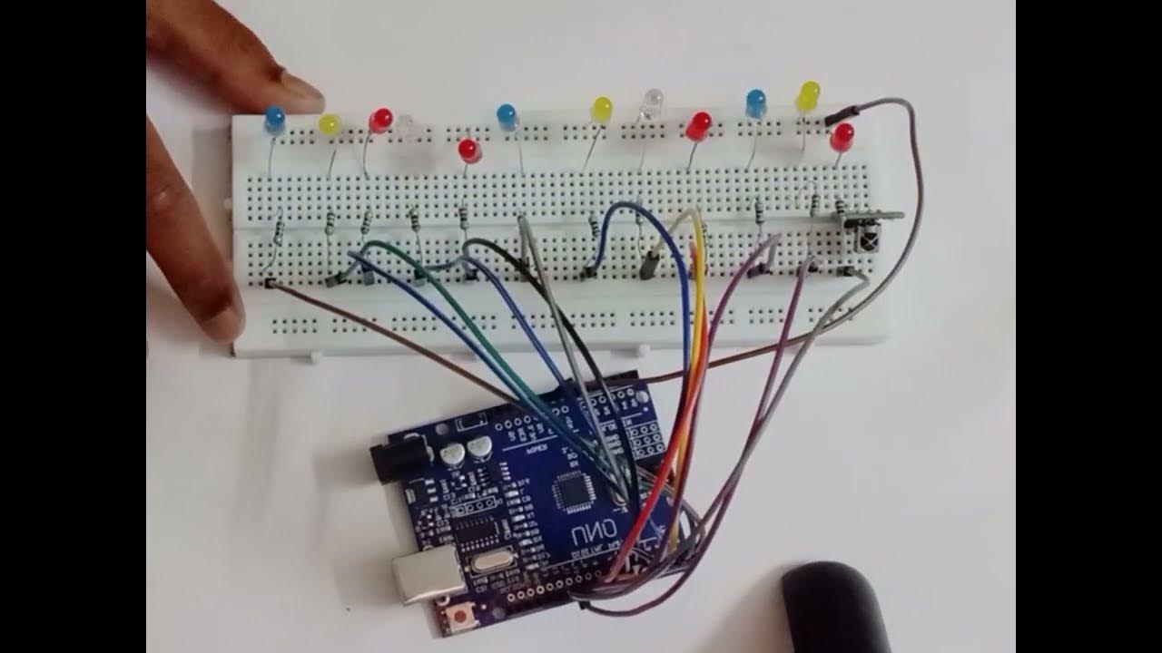 Arduino UNO LED Project with 5 Effects - YouTube