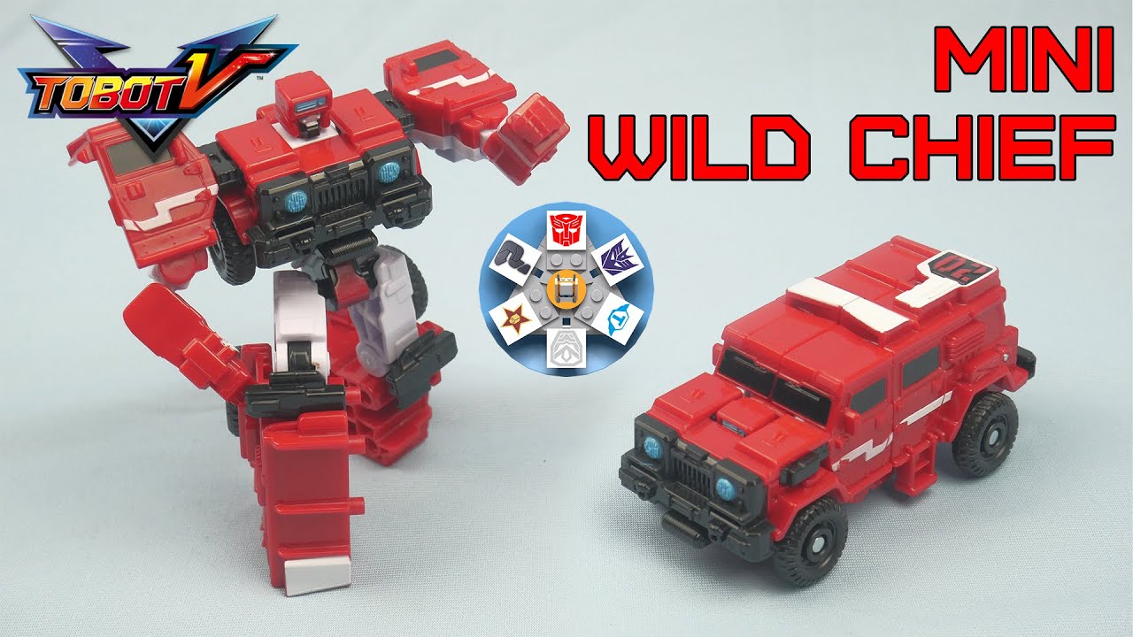 Tobot V Mini Wild Chief Review | 또봇 V 미니 와일드 치프 영어 리뷰 - YouTube