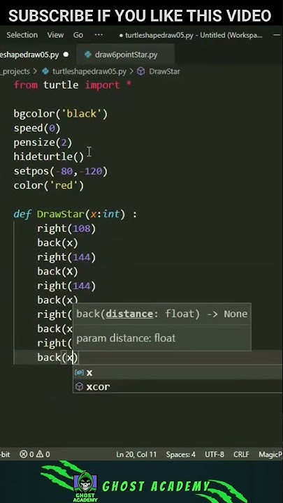 Python Turtle Graphics - Draw Art With Star Shape - YouTube