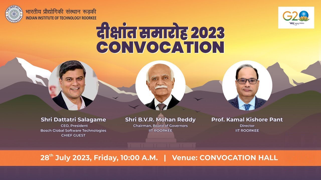 IIT Roorkee Annual Convocation 2023 - YouTube